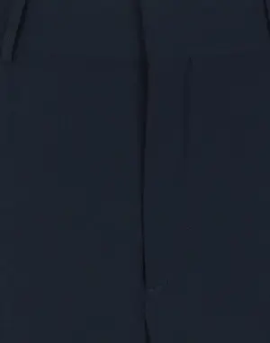 Chloé Crepe Pockets Folded Hem Trousers