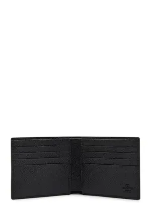 Valentino Garavani Vlogo Grained Leather Wallet
