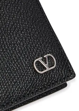 Valentino Garavani Vlogo Grained Leather Wallet