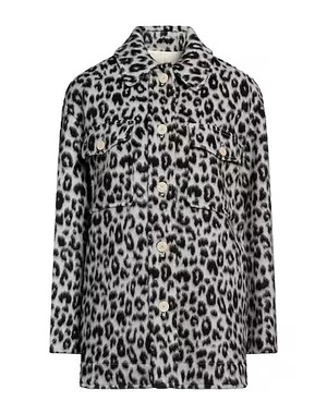 Isabel Marant Étoile Leopard Print Single-breasted Coat - Black