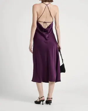 MAXCO. Satin Slip Dress With Square Neckline