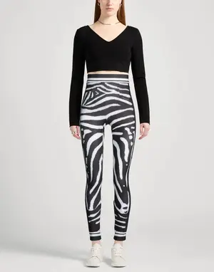 Dolce & Gabbana Zebra Print Stretch Leggings