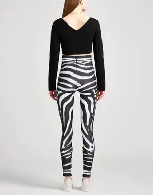 Dolce & Gabbana Zebra Print Stretch Leggings