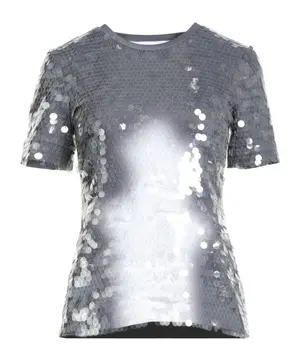 Sportmax Sequined Short Sleeve T-shirt - Gray