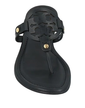 Tory Burch Patent Leather Flip-flop Sandals - Black