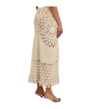 Rabanne Semi-transparent Crochet Dress With Beadwork