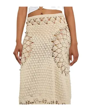 Rabanne Semi-transparent Crochet Dress With Beadwork