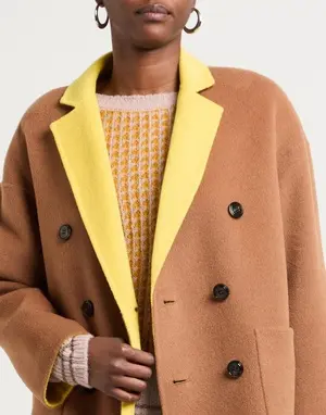 MAXCO. Max&co. Long-sleeved Reversible Double-breasted Coat