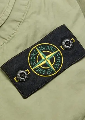 Stone Island Logo-appliquéd Stretch-cotton Cargo Trousers