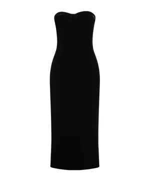 Sportmax Off-the-shoulder Velvet Dress