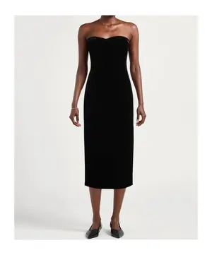 Sportmax Off-the-shoulder Velvet Dress