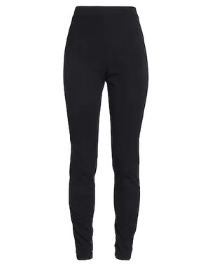 Max Mara Solid Color Stretch Leggings - Black