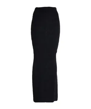 Rick Owens Long Pencil Skirt - Black