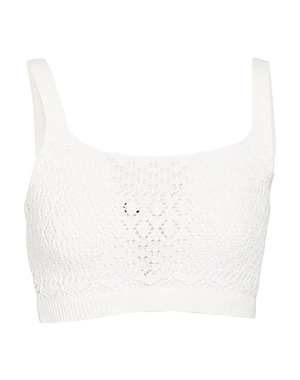 MAXCO. Sleeveless Knit Crop Top