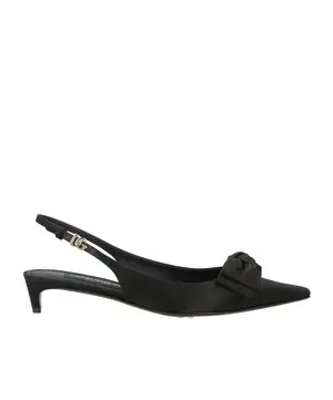 Dolce & Gabbana Bow Slingback Pumps - Black