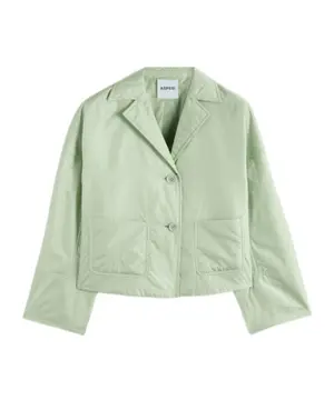 Aspesi Padded Button-up Jacket With Patch Pockets - Green