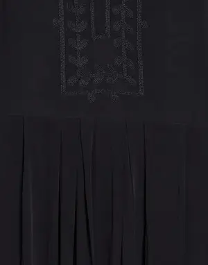 Isabel Marant Étoile Flared Long Sleeve Maxi Dress With Appliqués