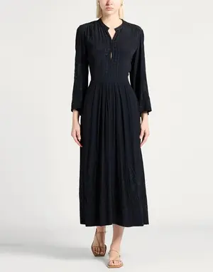 Isabel Marant Étoile Flared Long Sleeve Maxi Dress With Appliqués