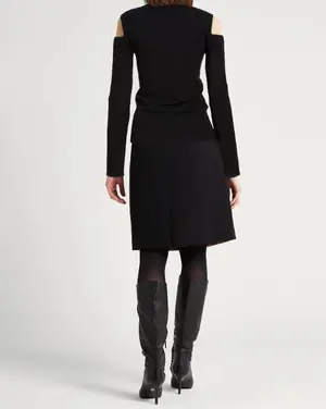 Max Mara Long Sleeve Openwork Knit Top