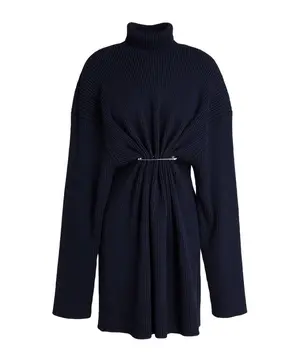 Balenciaga Minimalist Solid Color Dress - Black