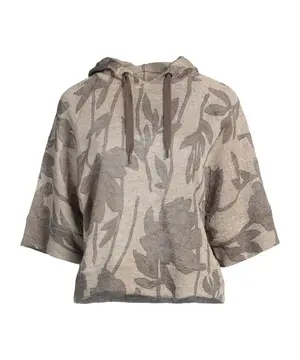 Brunello Cucinelli Printed Knit Sweater - Nude