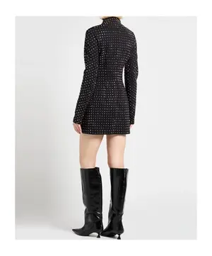 Sportmax Rhinestone Embellished Mini Dress