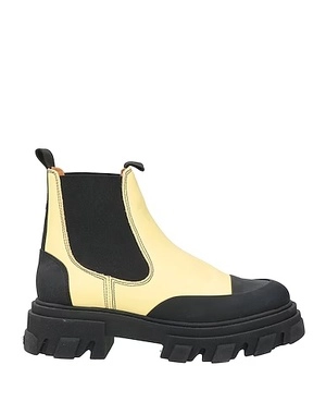 GANNI Two-tone Platform Boots - Green