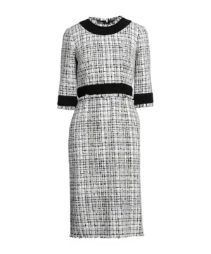 Dolce & Gabbana Multicolor Tweed Dress