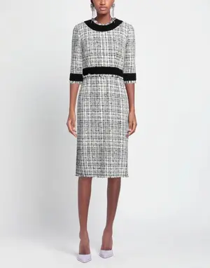 Dolce & Gabbana Multicolor Tweed Dress