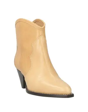 Isabel Marant Étoile Minimalist Solid Leather Ankle Boots