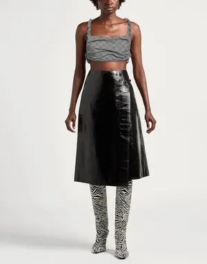 GANNI Wales Check Crop Top