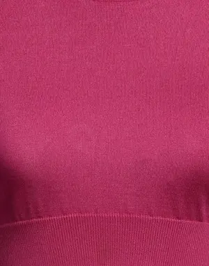 Dolce & Gabbana Ribbed High Neck Short Sleeve Top