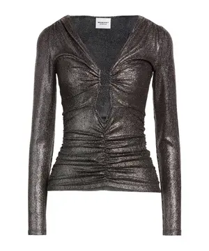 Isabel Marant Étoile Metallic Long Sleeve Top