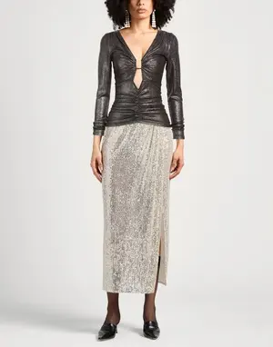 Isabel Marant Étoile Metallic Long Sleeve Top