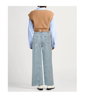 GANNI Wide-leg Denim Trousers
