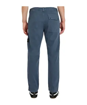 Stone Island Herringbone Cotton Trousers