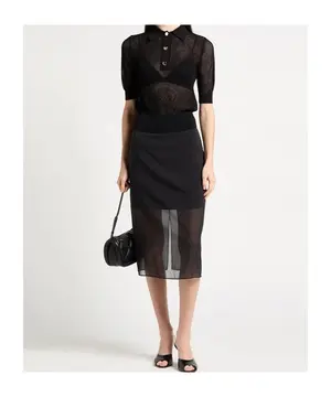 Sportmax Open-hole Knitted Polo Shirt