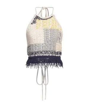 Sportmax Knit Halter Top With Tie Detail
