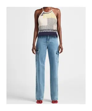 Sportmax Knit Halter Top With Tie Detail