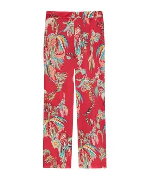 Etro Versatile Printed Casual Trousers - Red