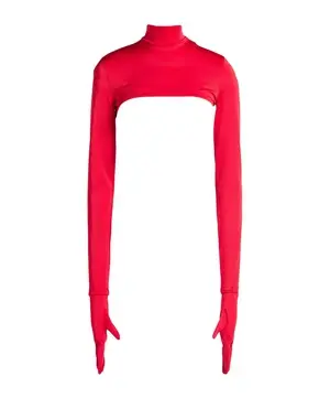 Dolce & Gabbana Long Sleeve Stretch Knit Top With Detachable Applique