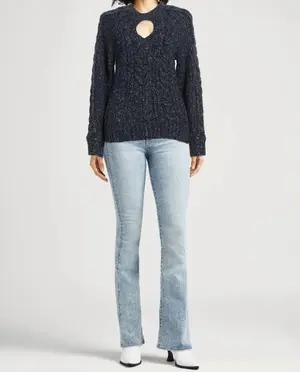 Isabel Marant Étoile Long Sleeve Knit Top With Openwork Detail