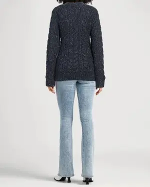 Isabel Marant Étoile Long Sleeve Knit Top With Openwork Detail