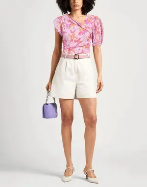 Isabel Marant Étoile Floral-print V-neck Crepe Top - Pink