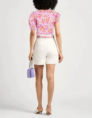 Isabel Marant Étoile Floral-print V-neck Crepe Top - Pink