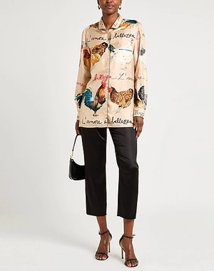 Dolce & Gabbana Long-sleeved Printed Shirt