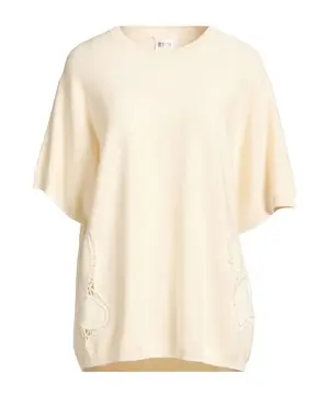 Chloé Minimalist Solid Color Knitted Short Sleeve - Nude