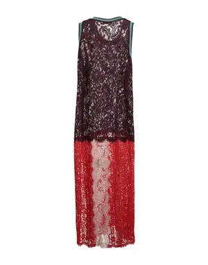 Dolce & Gabbana Colorful Printed Lace Knit Dress