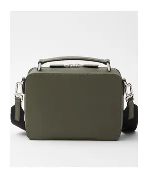 Prada Brique Medium Saffiano Leather Bag