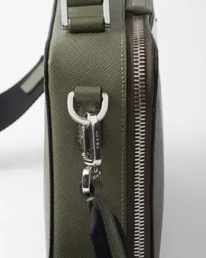 Prada Brique Medium Saffiano Leather Bag